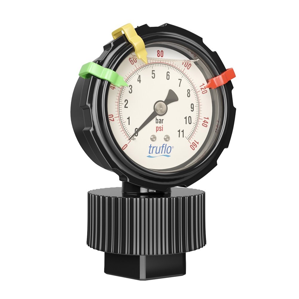 Truflo® Series OBS All Plastic Pressure Gauges c/w Diaphragm Seal ...