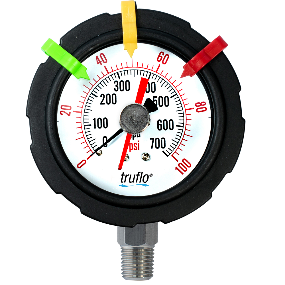 Truflo® Series OBS-TT Plastic 'Tell-Tale' Gauge – Water Care Products